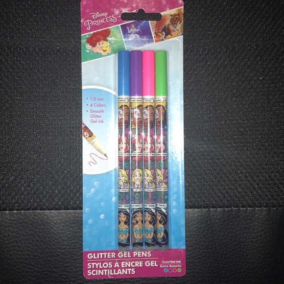 Disney | Other | Disney Princess Glittler Gel Pens | Poshmark